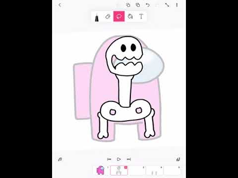 Skeleton of an among us character - YouTube