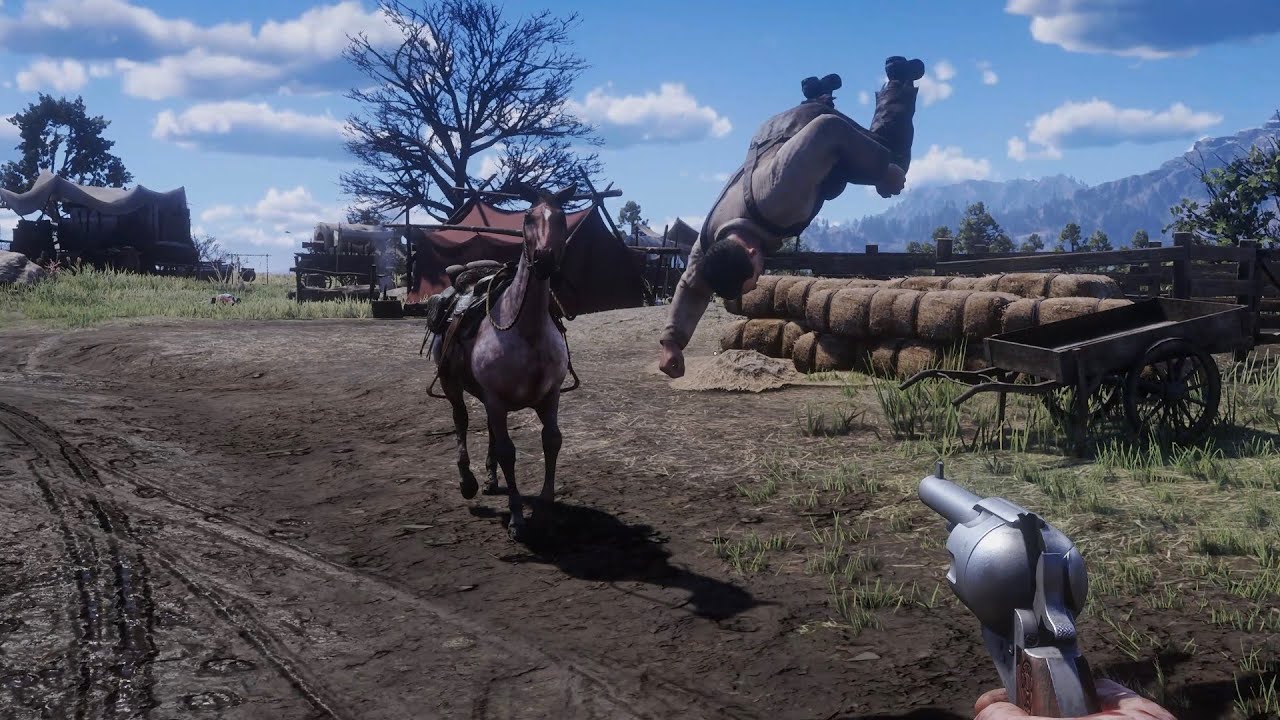 Arthur Morgan wreaks havoc in Valentine - Red Dead Redemption 2 - YouTube