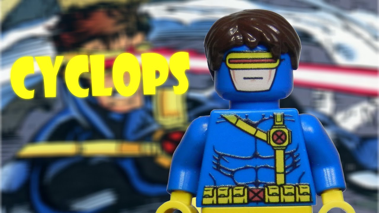 Custom Lego Cyclops Minifigure Review *MACHINE PRINTED* - YouTube