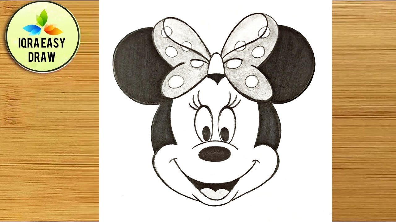 How to Draw Minnie Mouse step by step || Minnie Mouse Drawing || Pencil ...