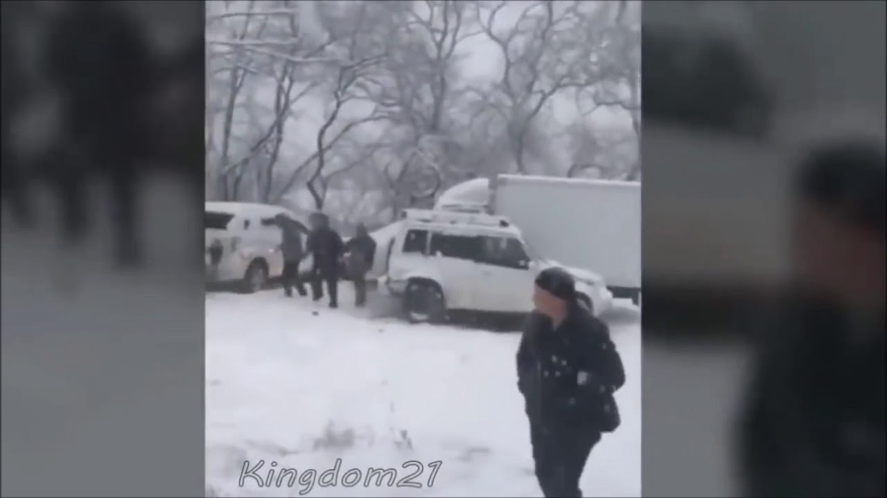 Winter Car crash - Snow FAILS compilation - YouTube