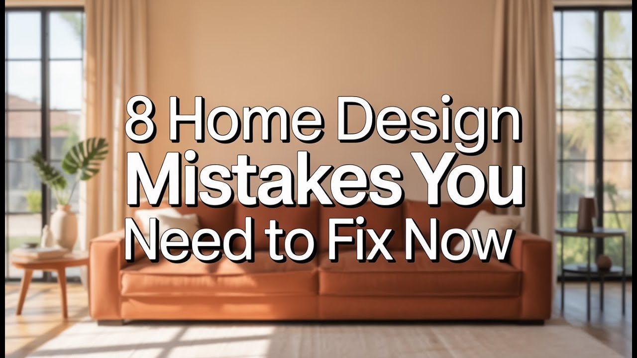 8 Home Design Mistakes You Need to Fix Now - YouTube