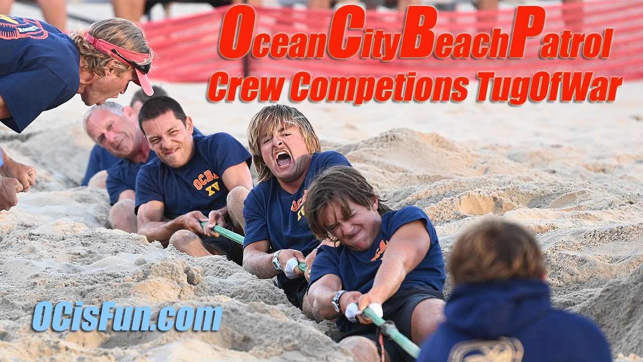 2023 Ocean City Beach Patrol (OCBP) Crew Comps - Lifeguard Tug of War # ...