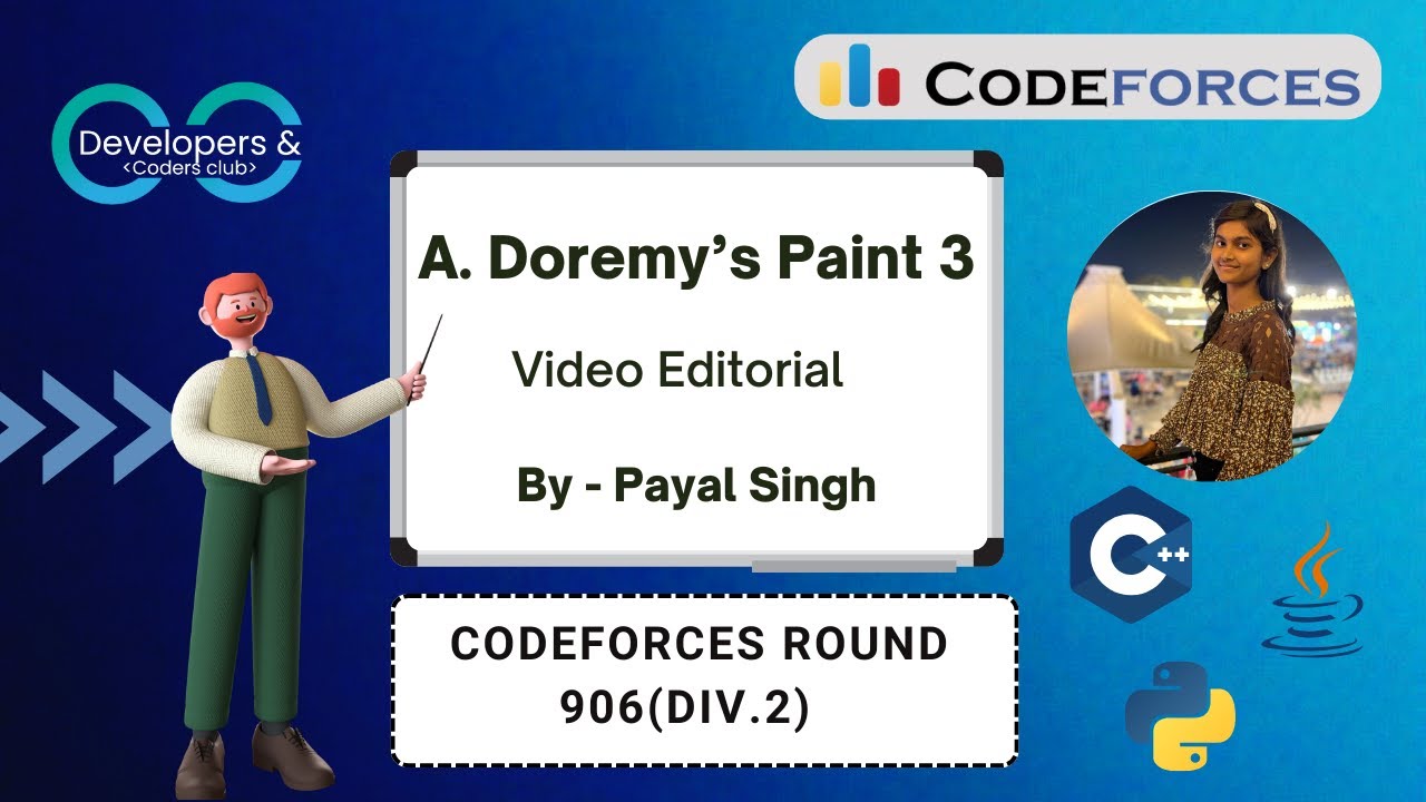 A. Doremy's Paint 3| Codeforces Round 906 (Div. 2) | Codeforces | DCC NIT-A - YouTube