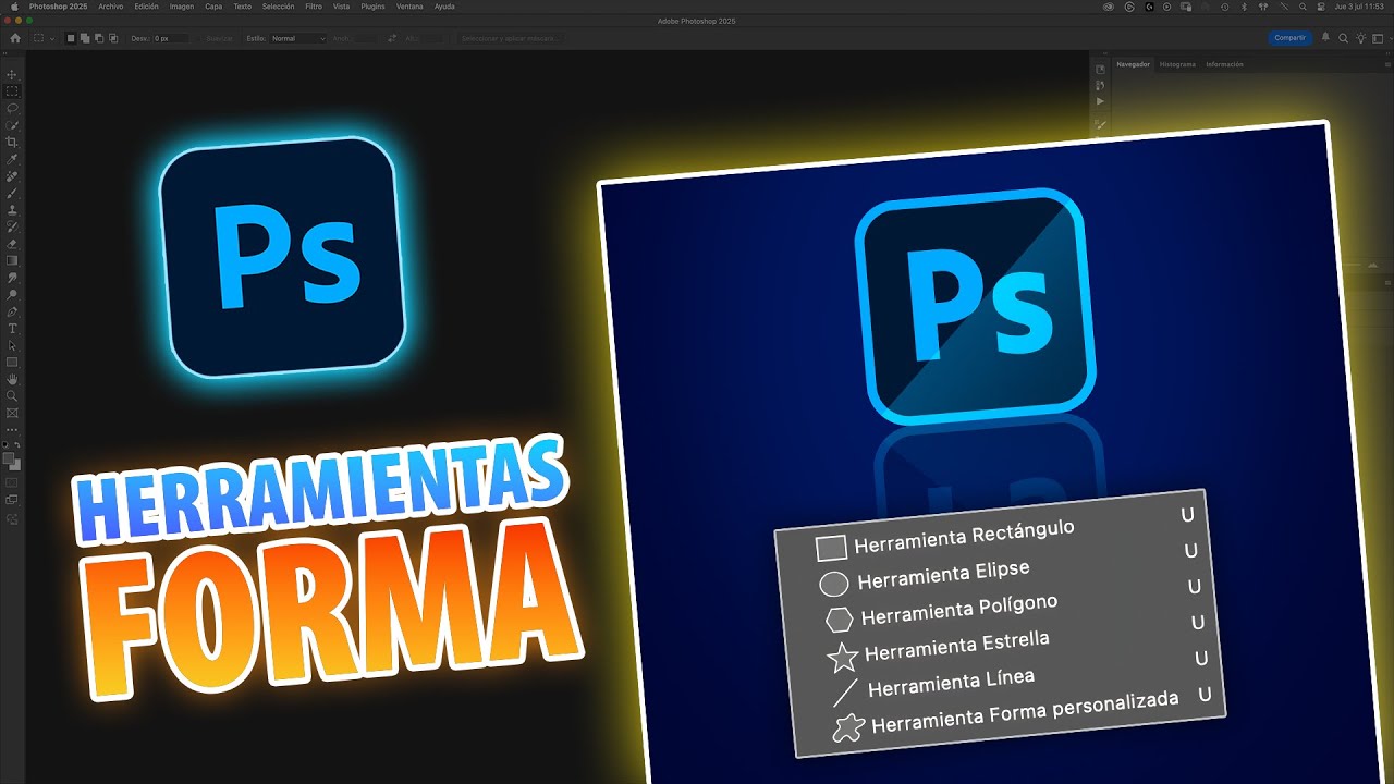 27. 🔷 HERRAMIENTAS de FORMA en Photoshop 👀 TODO lo que NECESITAS SABER ...