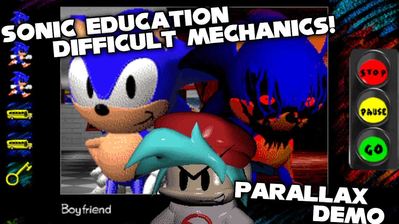 FNF | MOST DIFFICULT MECHANICS!!! Vs Sonic Education - Parallax (DEMO) | Mods/Hard/Gameplay ...