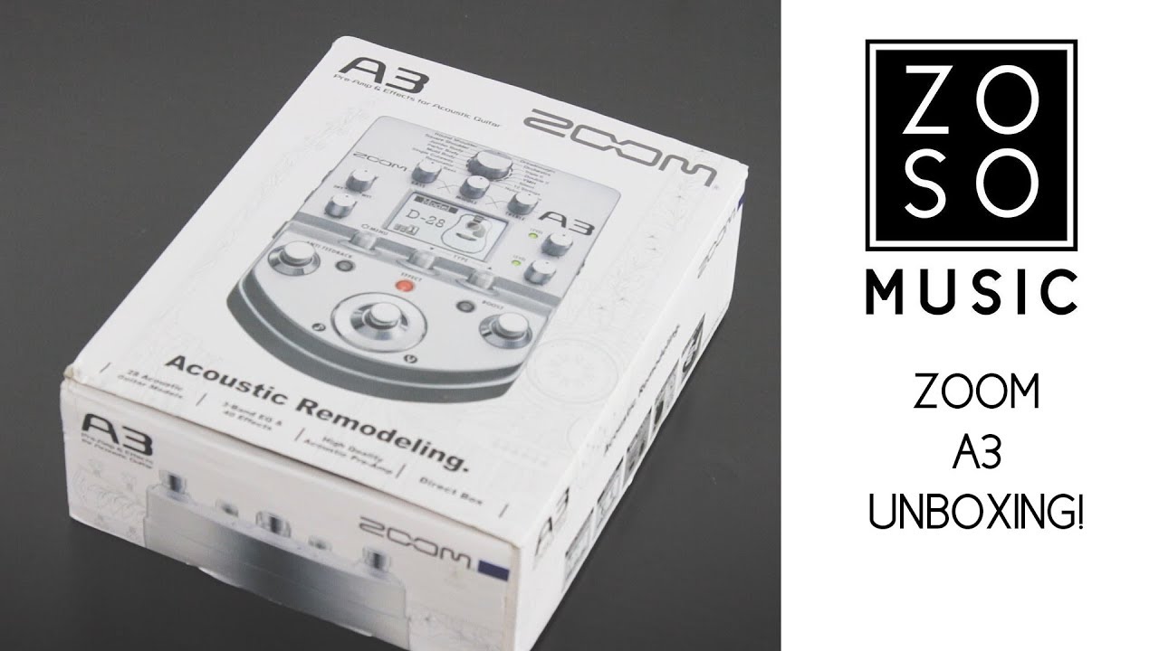 Unboxing // Zoom A3 - YouTube