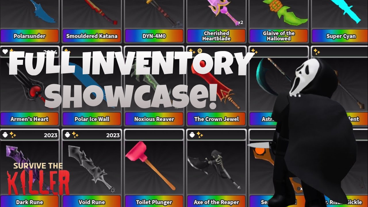 FULL INVENTORY SHOWCASE!💼 | Roblox Survive The Killer🔪 - YouTube
