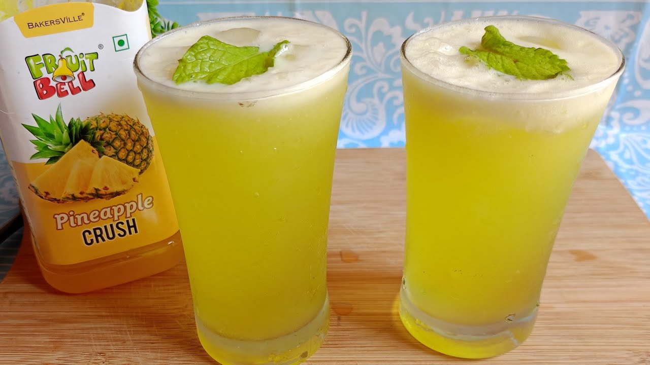 Instant Pineapple Moktail With Mala's Pineapple Crush - YouTube