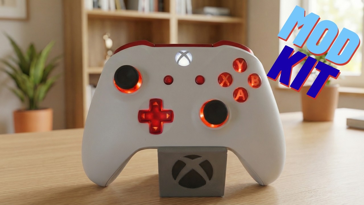 How to change Xbox controller LED light kit - YouTube