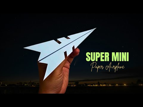 How to make a super mini paper airplane - YouTube