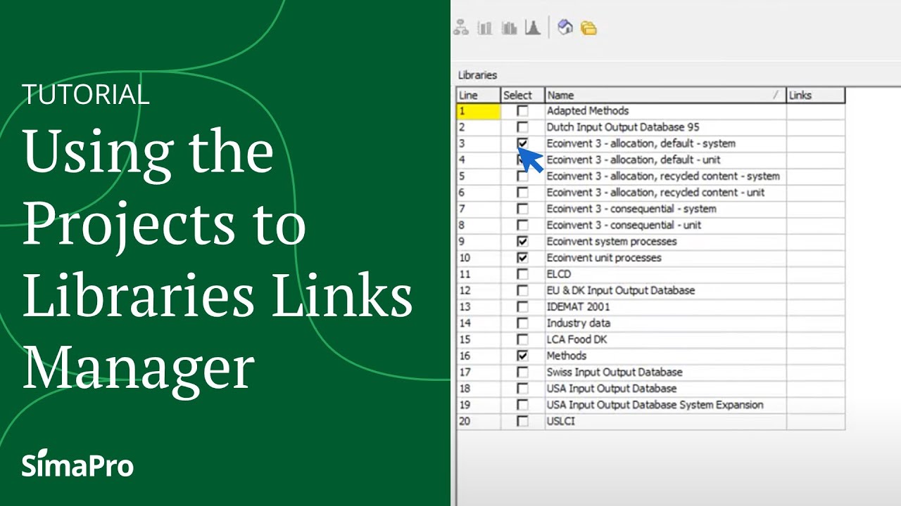 Using the Projects to Libraries Links Manager - YouTube