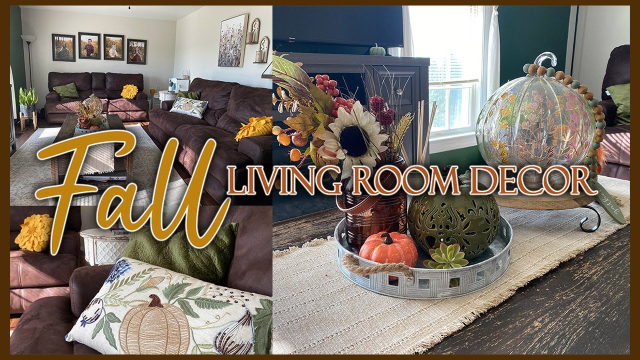 🎃 🍂FALL DECORATE WITH ME | Living Room Decor | Fall 2022 | Fall ...