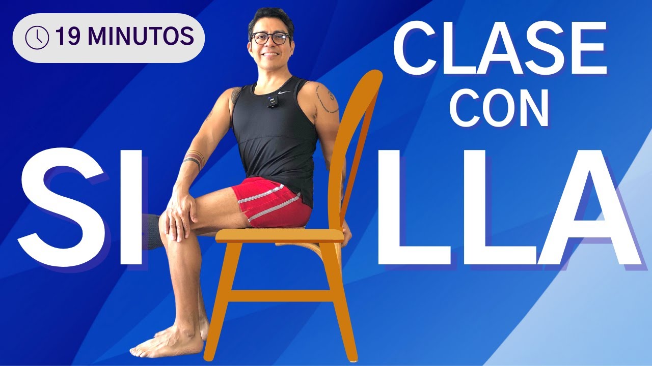 Yoga con silla para principiantes | 19 min | Yoga Suave para Adultos ...