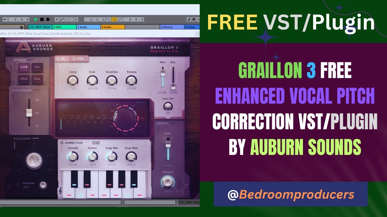 Graillon 3 - FREE Vocal Pitch Correction VST/Plugin by Auburn Sounds # ...