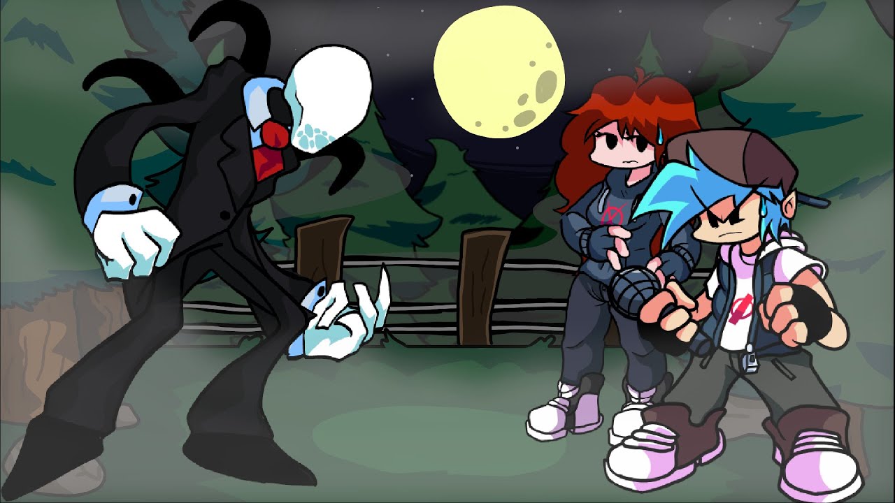 Slenderman glitched into FNF!! | Friday Night Funkin' [ONE-HANDED ...