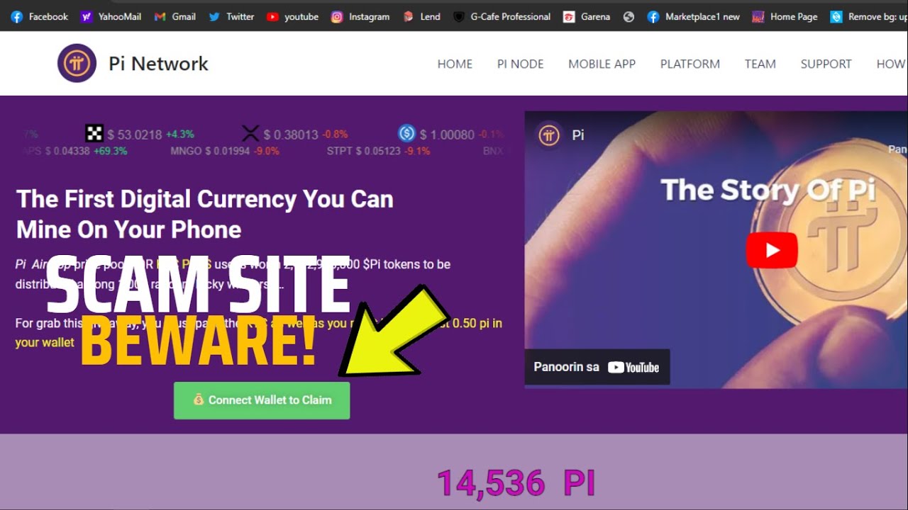 This PI NETWORK Website is A SCAM || Dev Team Never Announce This Kind ...