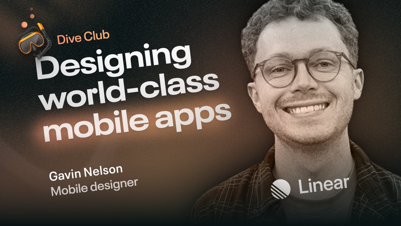 Gavin Nelson - Prototyping, interaction design, and learning SwiftUI (Dive Club Ep. 62) - YouTube