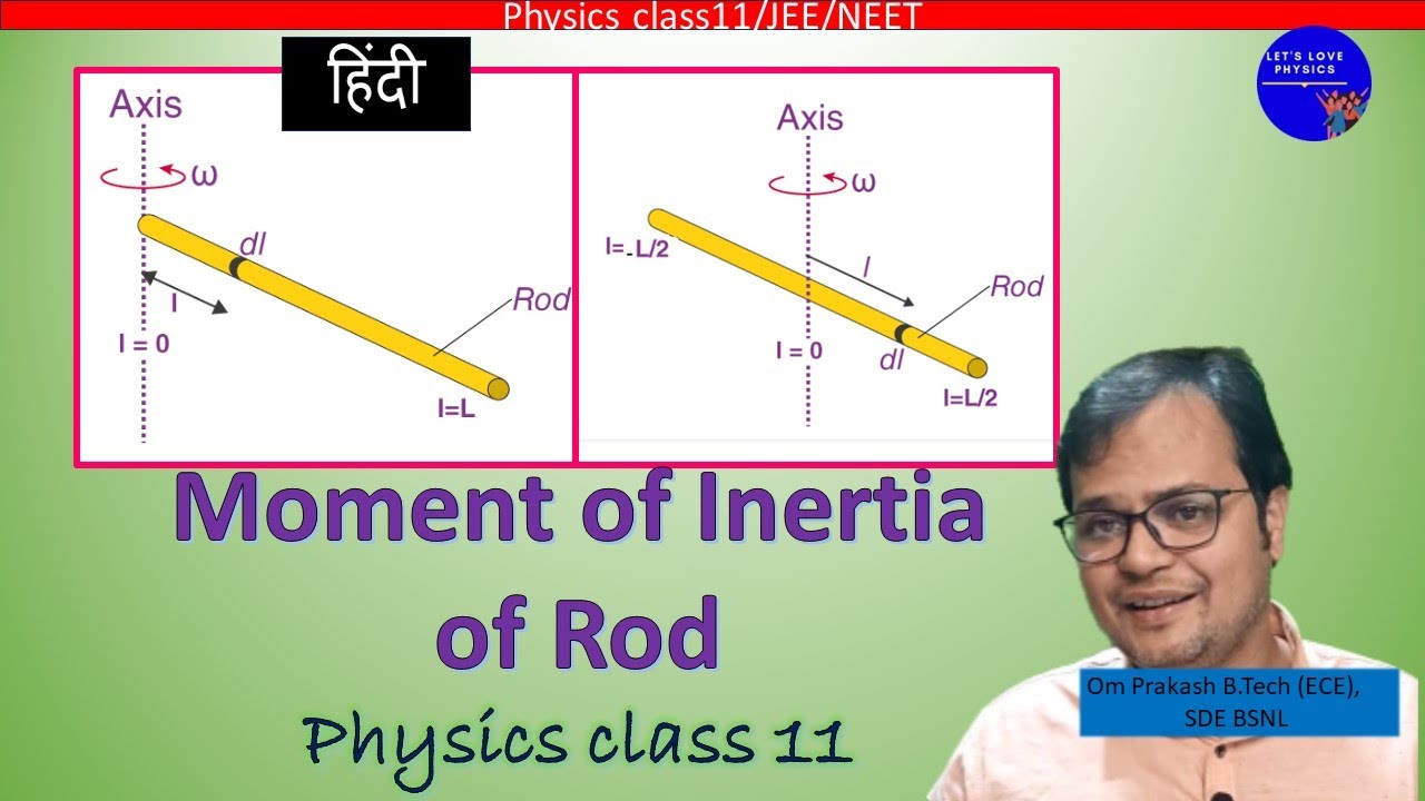 Moment of Inertia of rod - YouTube