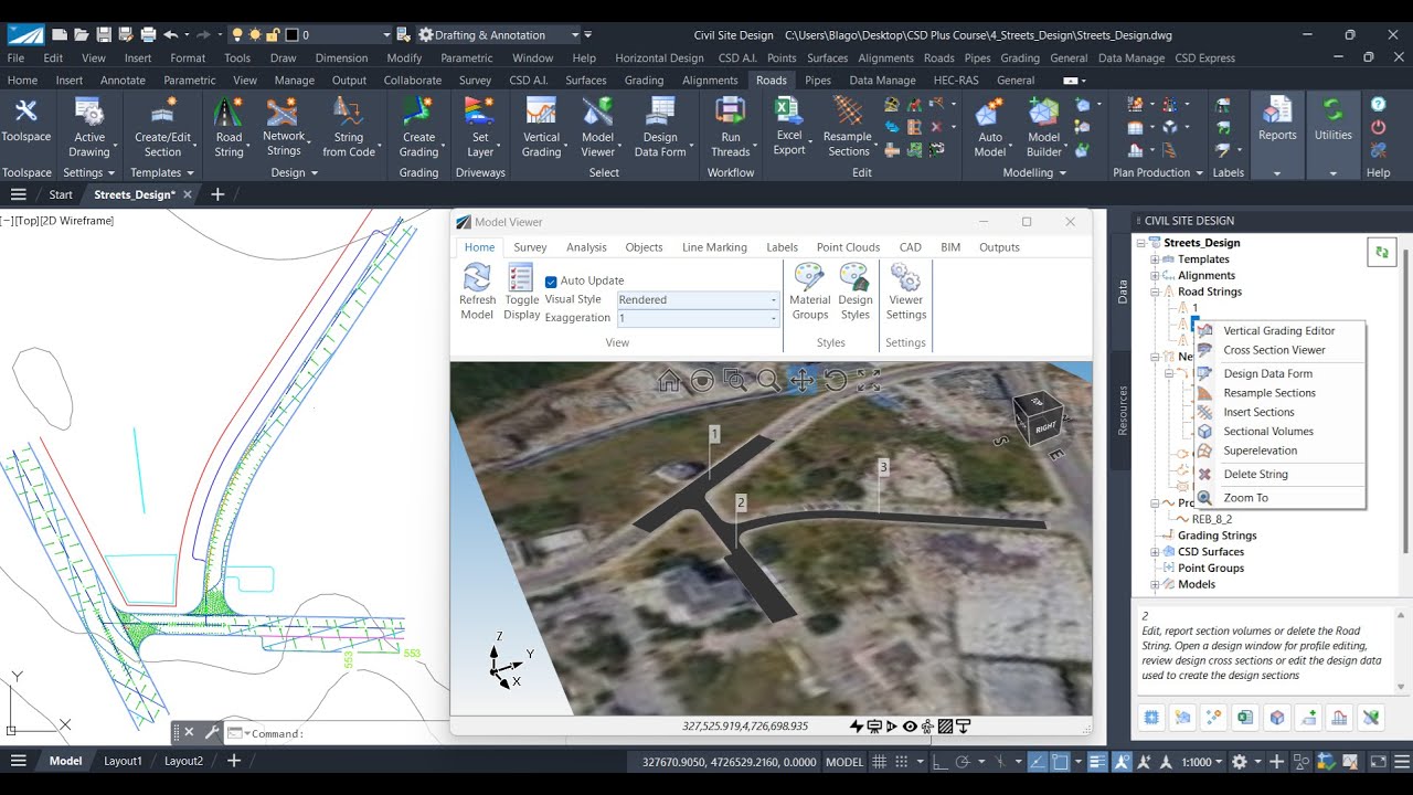 Civil Site Design Plus - Street Design (Part 1) - YouTube