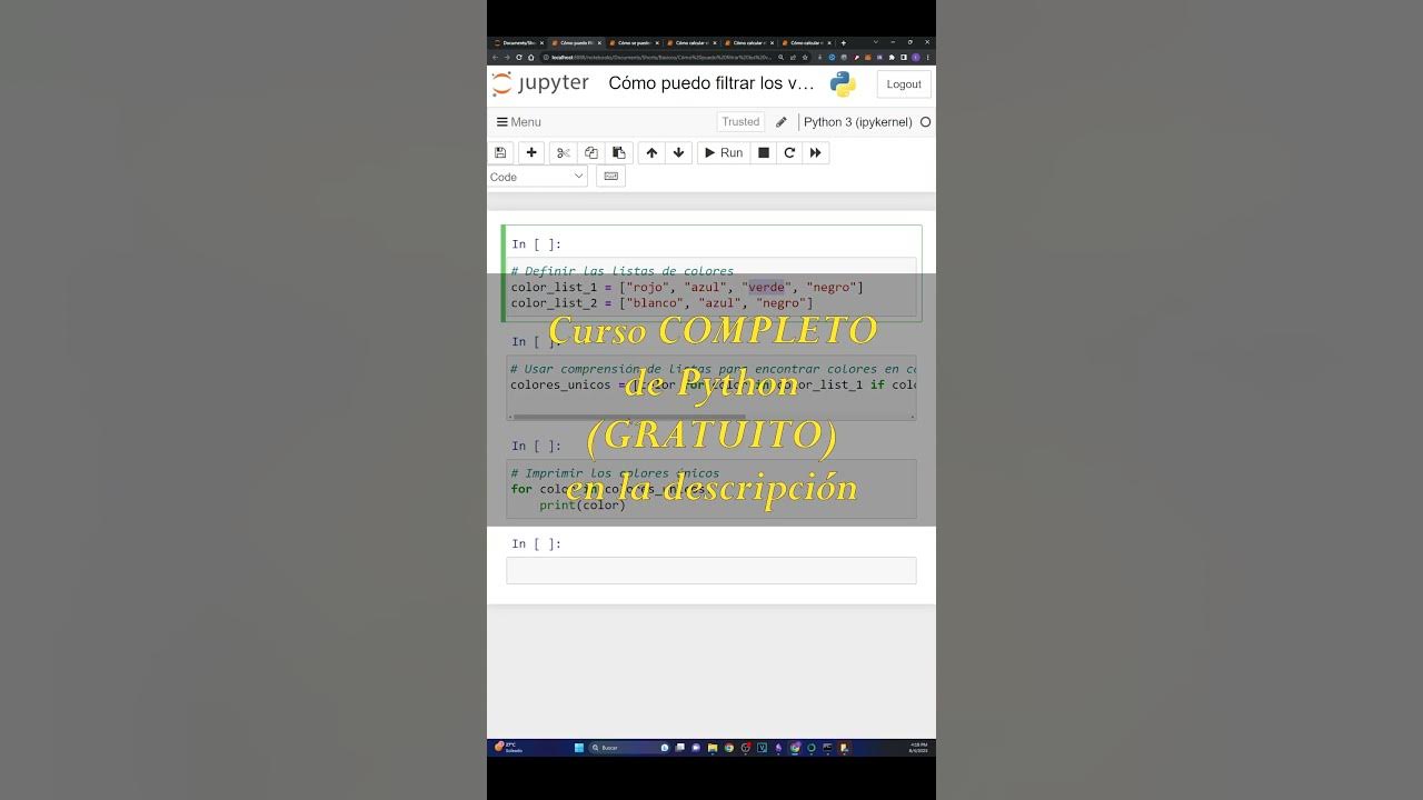¿Cómo puedo filtrar los valores únicos de una lista en Python? - YouTube