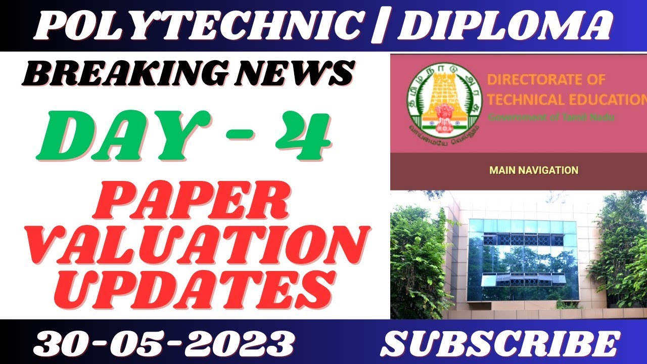 DOTE BREAKING NEWS | PAPER VALUATION UPDATES DAY 4 | #DIPLOMA PAPER ...