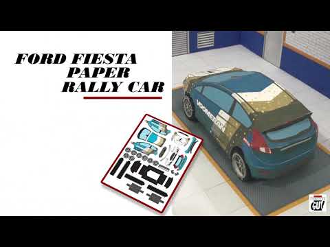 Paper Craft | How to make a Rally Car at Home | DIY Ford Fiesta car ...