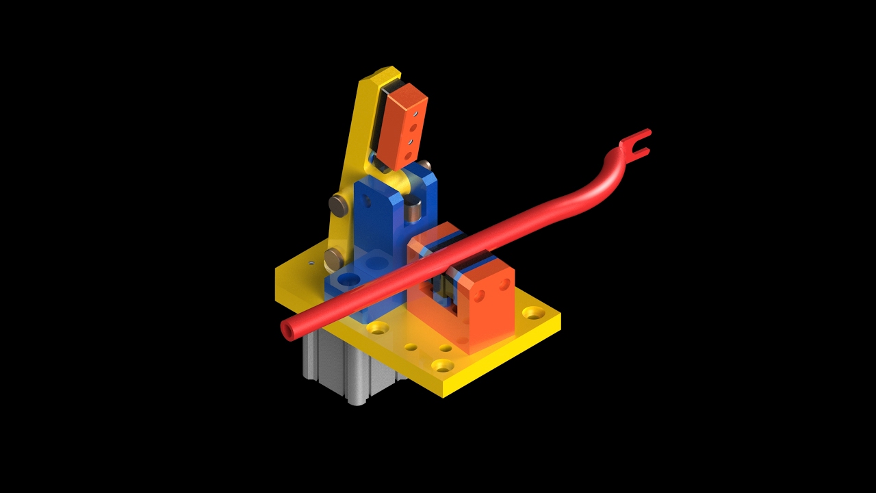 HOW TO MAKE PNEUMATIC CLAMP ANIMATION IN SOLID EDGE -By CadX - YouTube