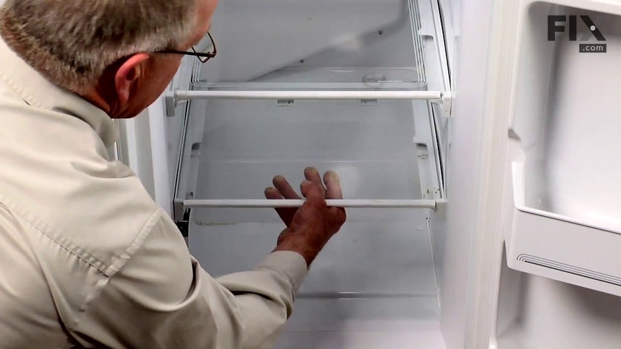 GE Refrigerator Repair – How to replace the Drawer Slide Rail - Left ...