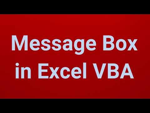 Message Box in Excel VBA | Part 4 - YouTube