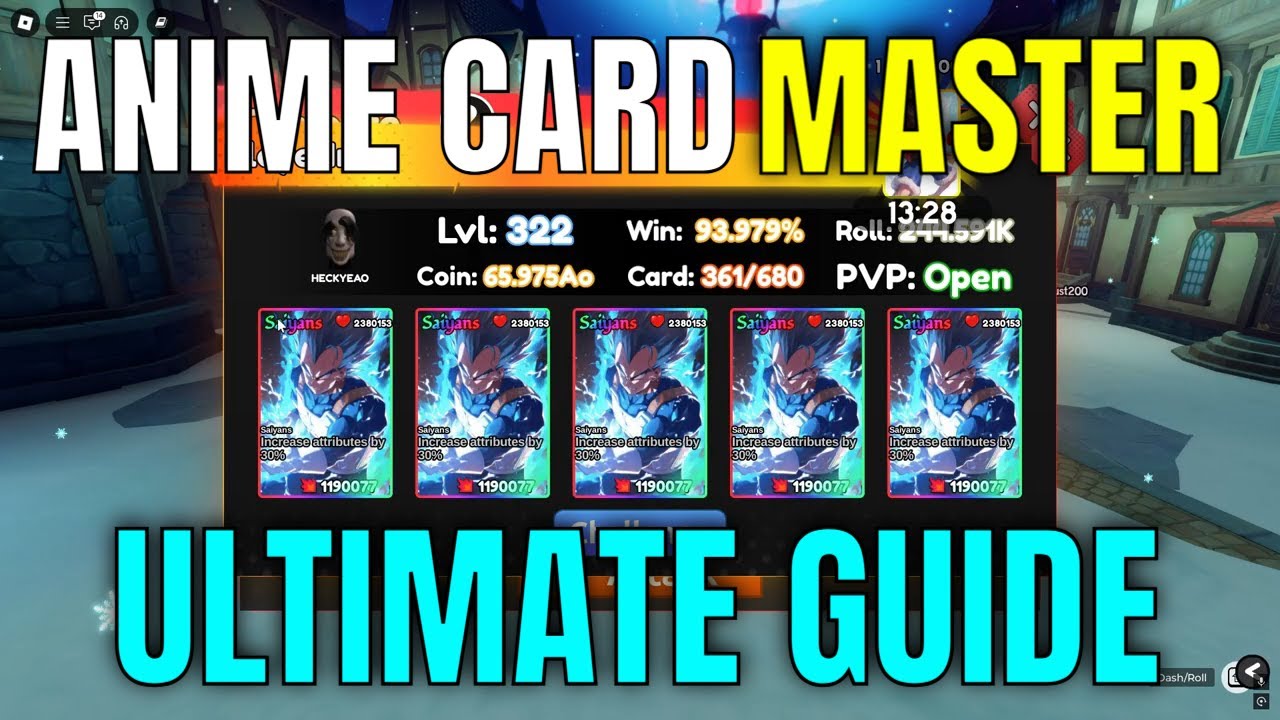 ANIME CARD MASTER ULTIMATE GUIDE! (Best Cards, PVP, Money) - Roblox ...