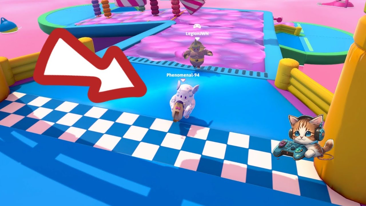 Esto pasa si llevas el pingüino a la meta | Fall Guys | ¿LOGRO SECRETO ...