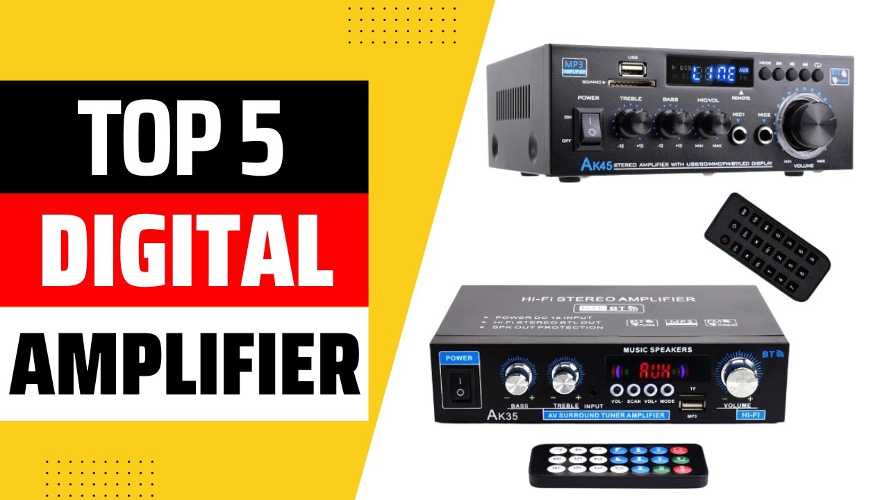 Top 5 Best Digital Amplifier 2024 | Best Stereo Amplifiers 2024 - YouTube