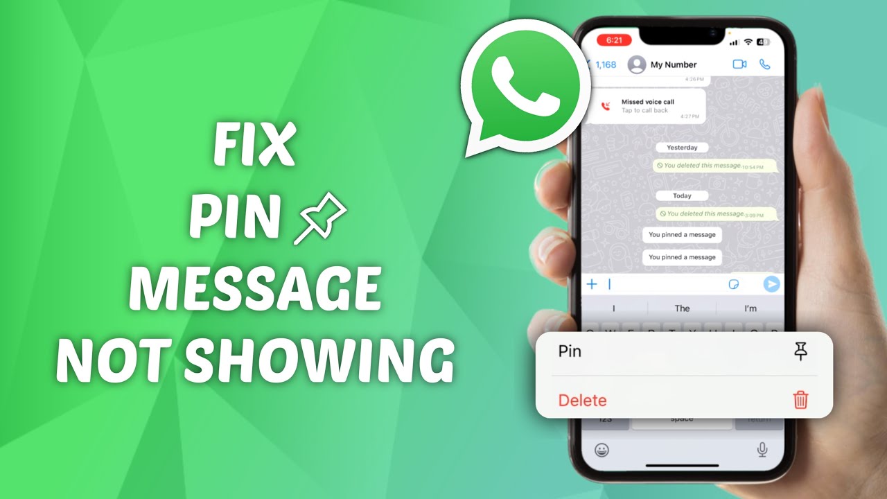 How to Fix Pin Message Not Showing on WhatsApp - YouTube