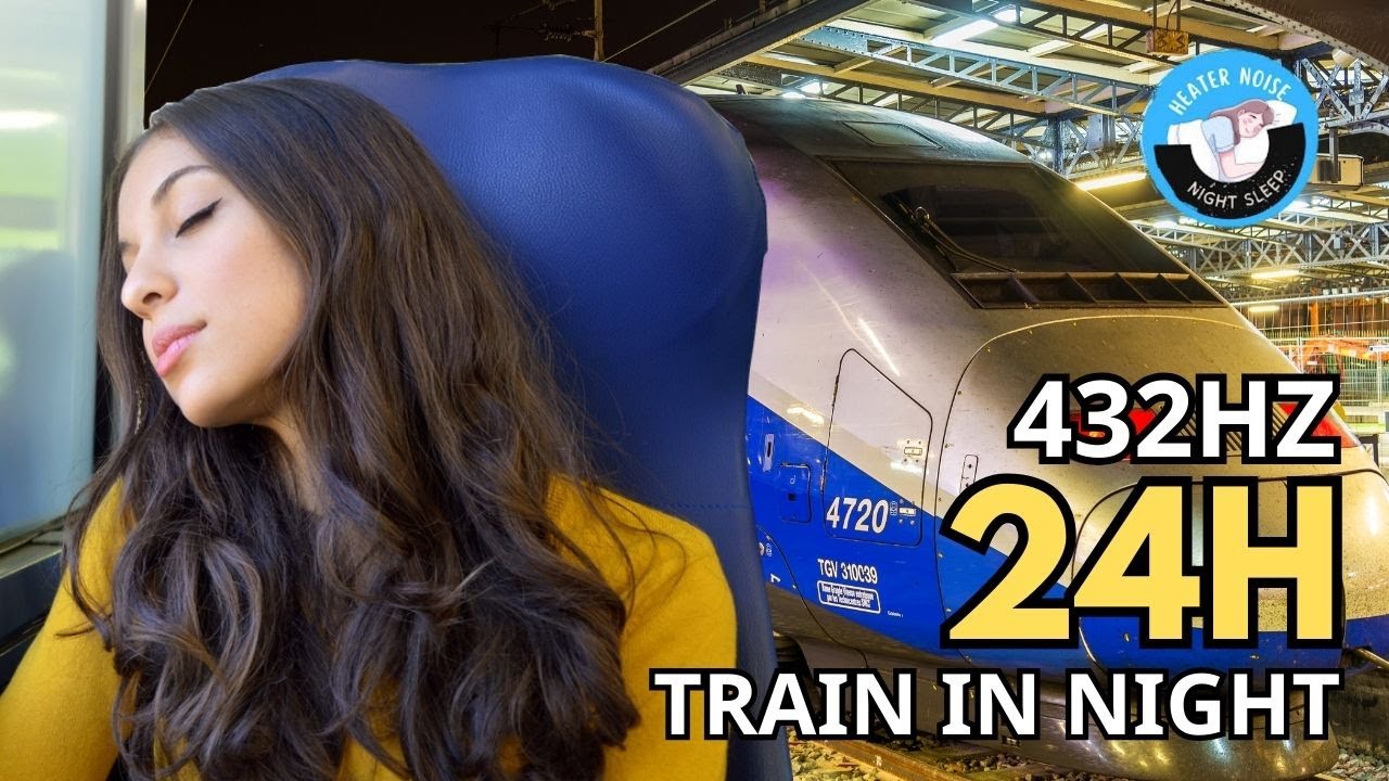 Train In Night Sound For Relaxing And Deep Sleep | Black Screen In 24H ...