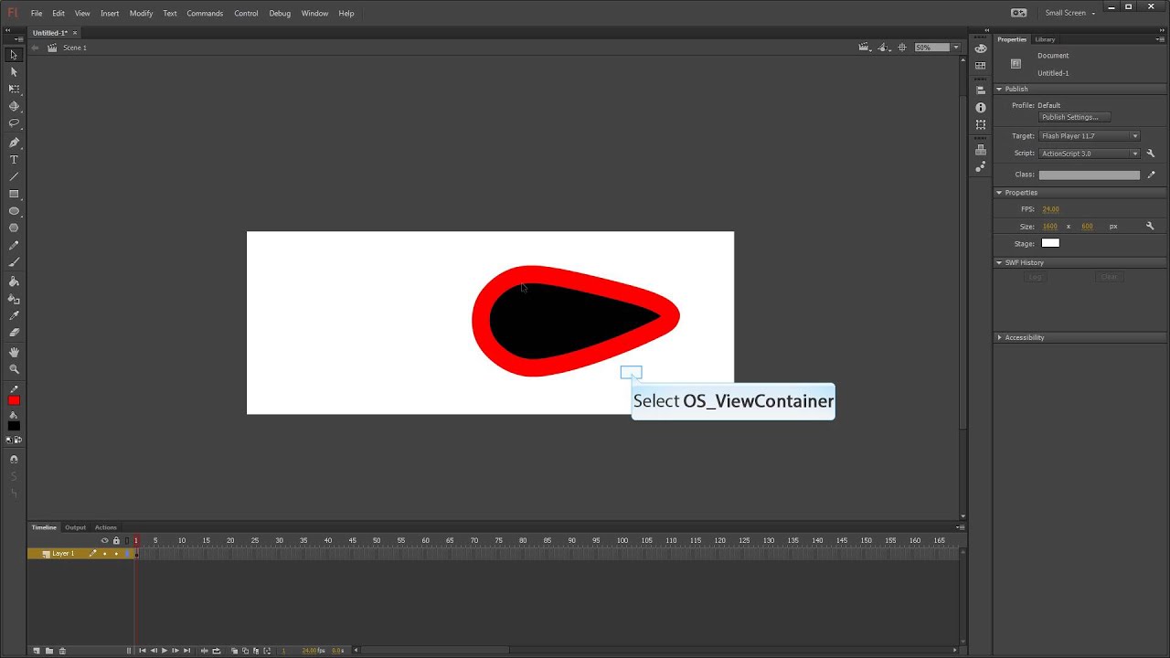 Adobe Flash Oval Tool - YouTube
