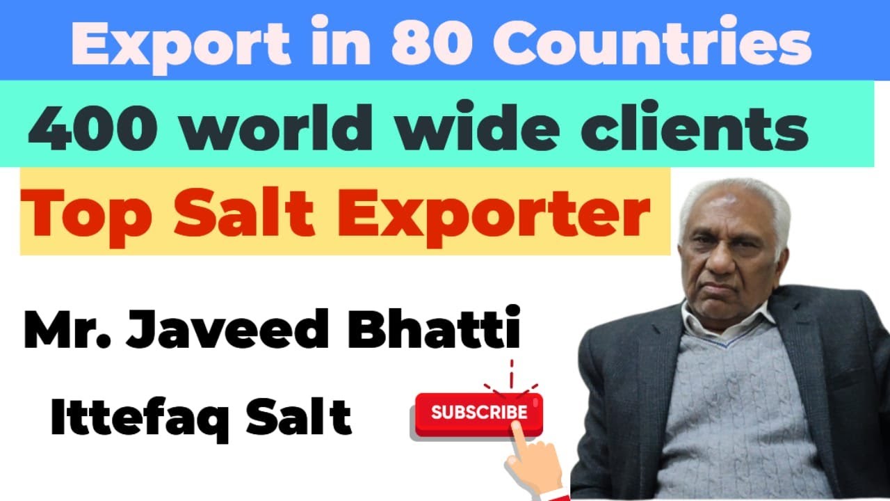 Top Salt Exporter of Pakistan / Export of Salt in 80 Countries ...