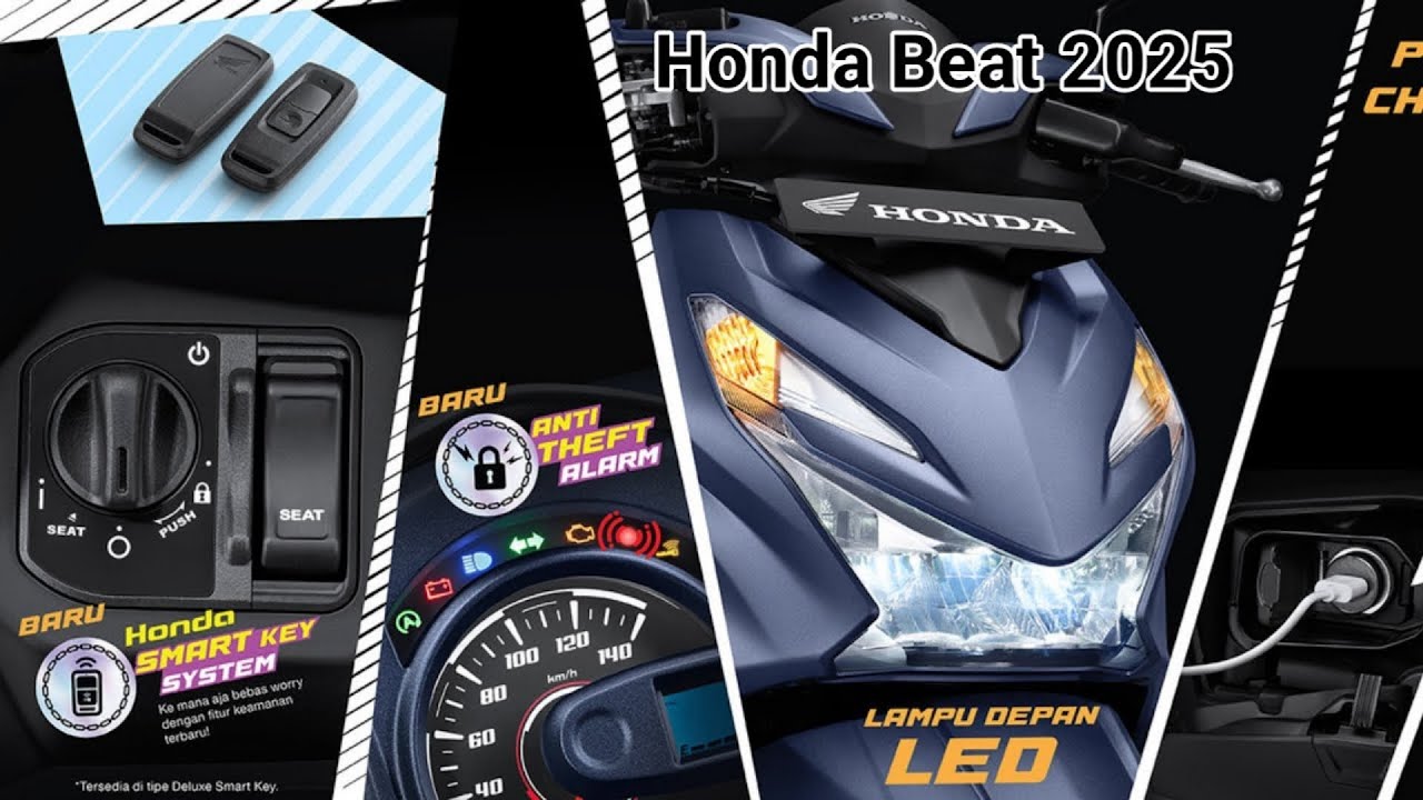 All NEW HONDA BEAT 110cc 2025 Smart key - YouTube