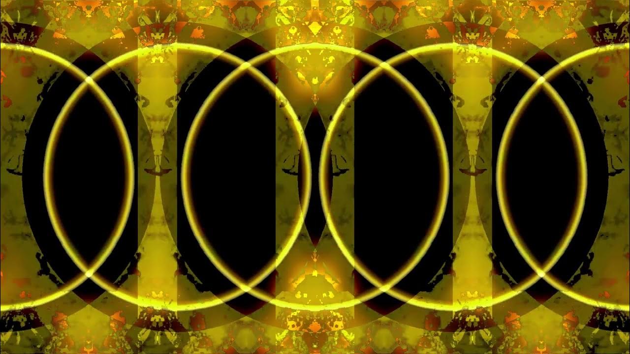 Shiny Yellow Abstract Circles w/ Animated Visual Effects Motion Graphic ...
