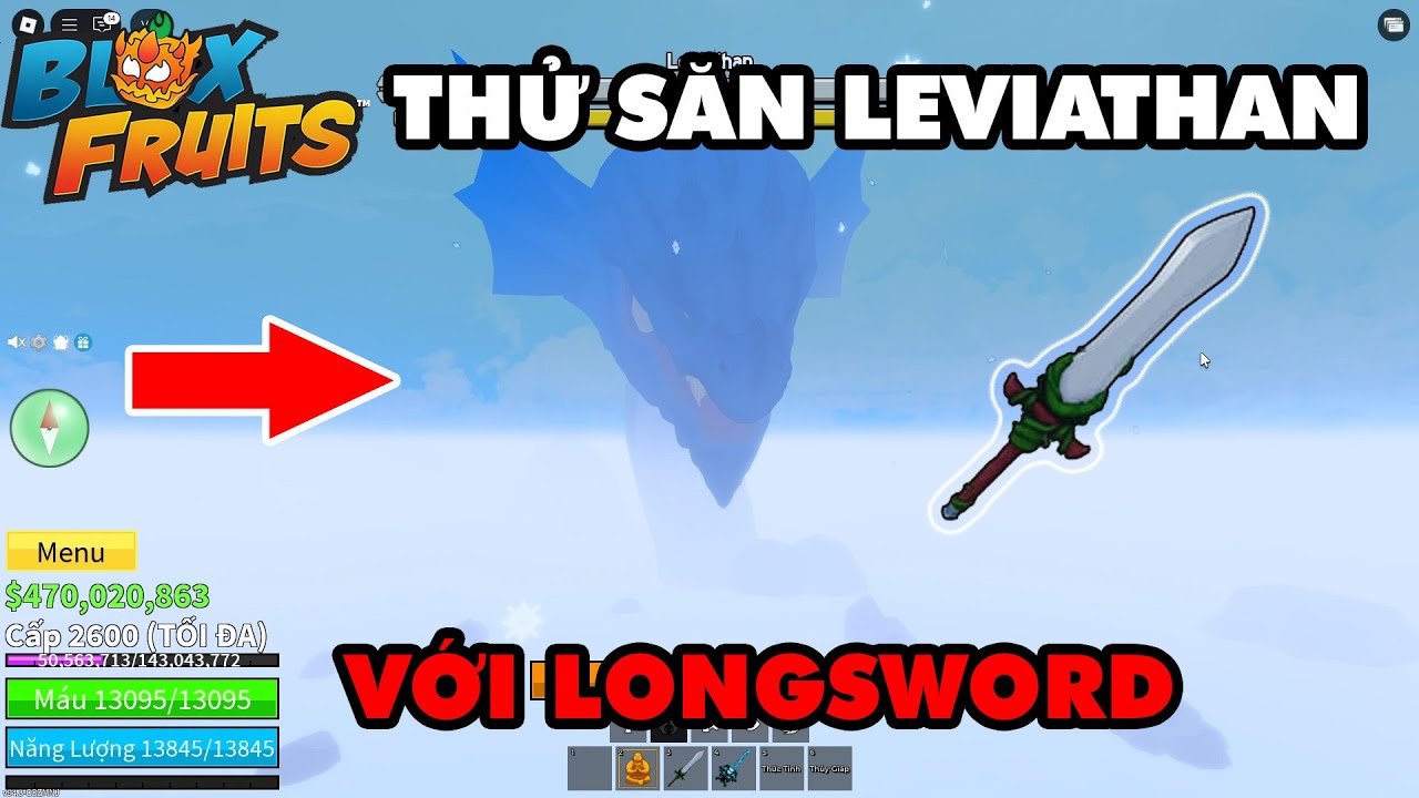 Thử Săn Leviathan Với LongSword || blox Fruits! - YouTube