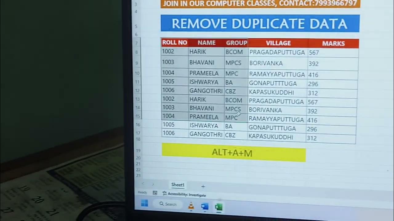 Remove Duplicate Data - YouTube