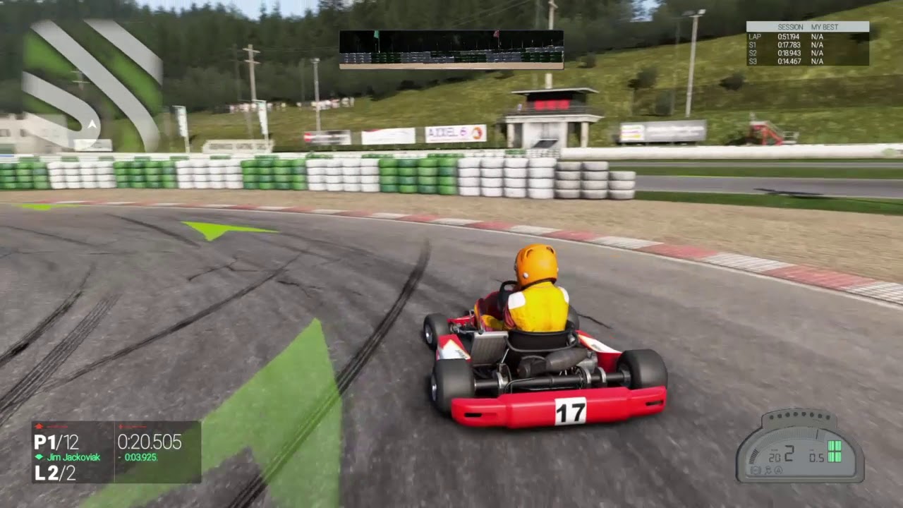 Project cars Racing with kart one - YouTube