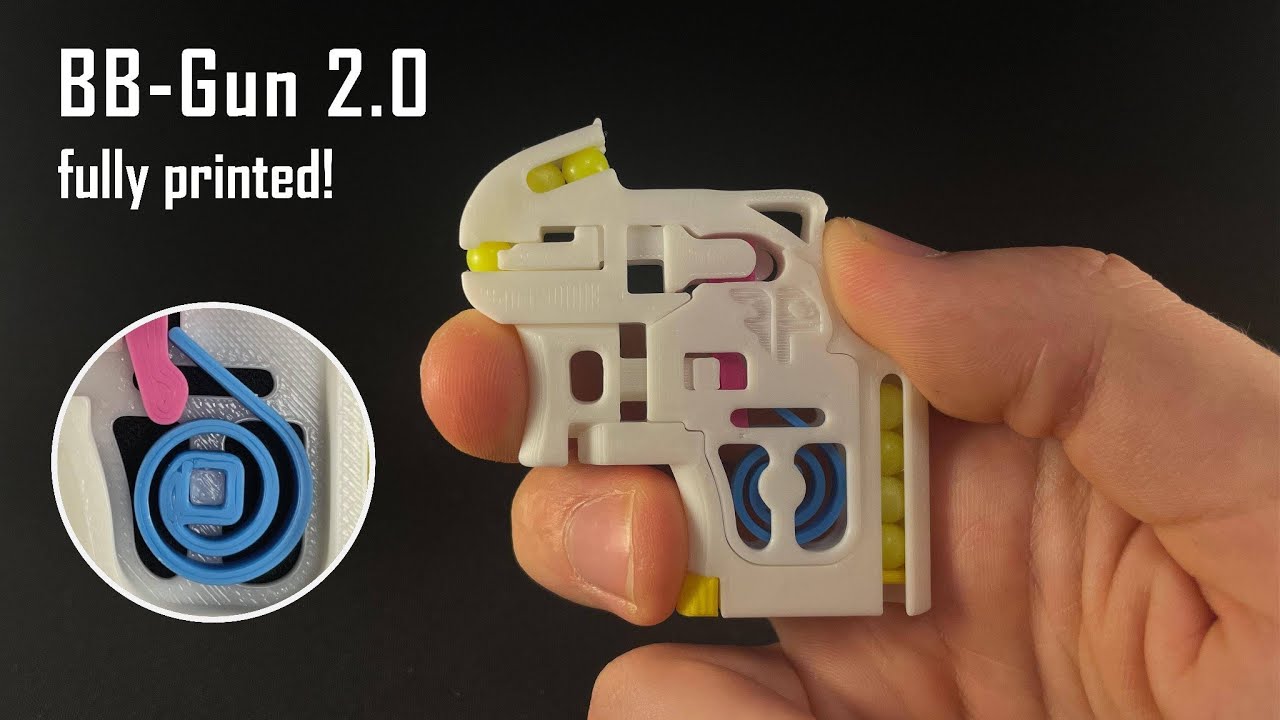 3d printed BB Gun 2.0 | assembly instructions - YouTube