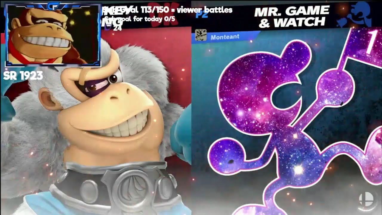 ChunkyKong (DonkeyKong) vs Monte (Mr. Game and Watch) - MatchBox | Bo3 ...