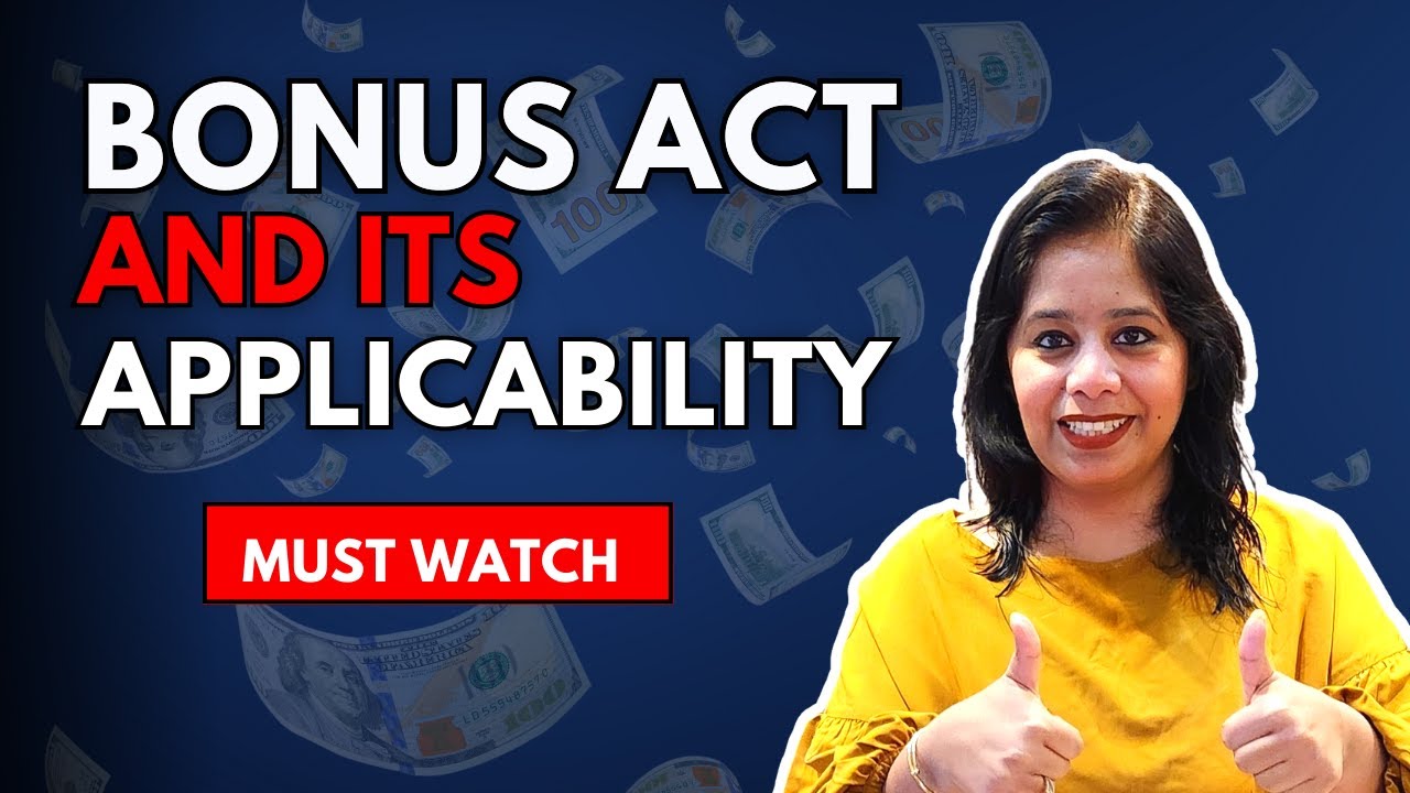 Indian Bonus Act of 1965 & Its Applicability | How it Affects the ...