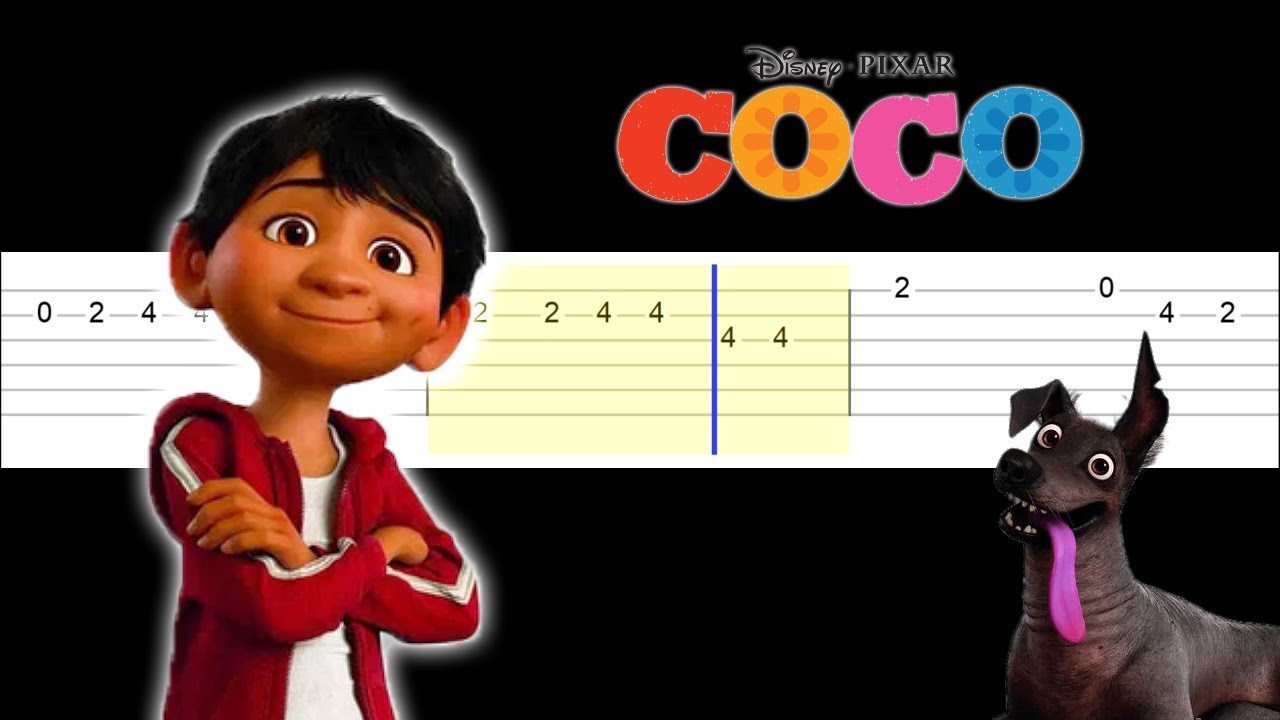 Disney's Coco - Remember Me (Guitar Tabs Tutorial) - YouTube