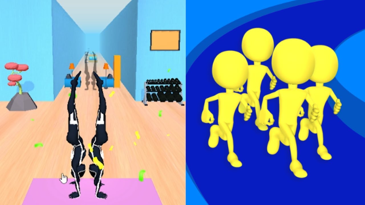 Max Level in Shape Run 3D vs Count Masters Crowd Runner 3D - YouTube