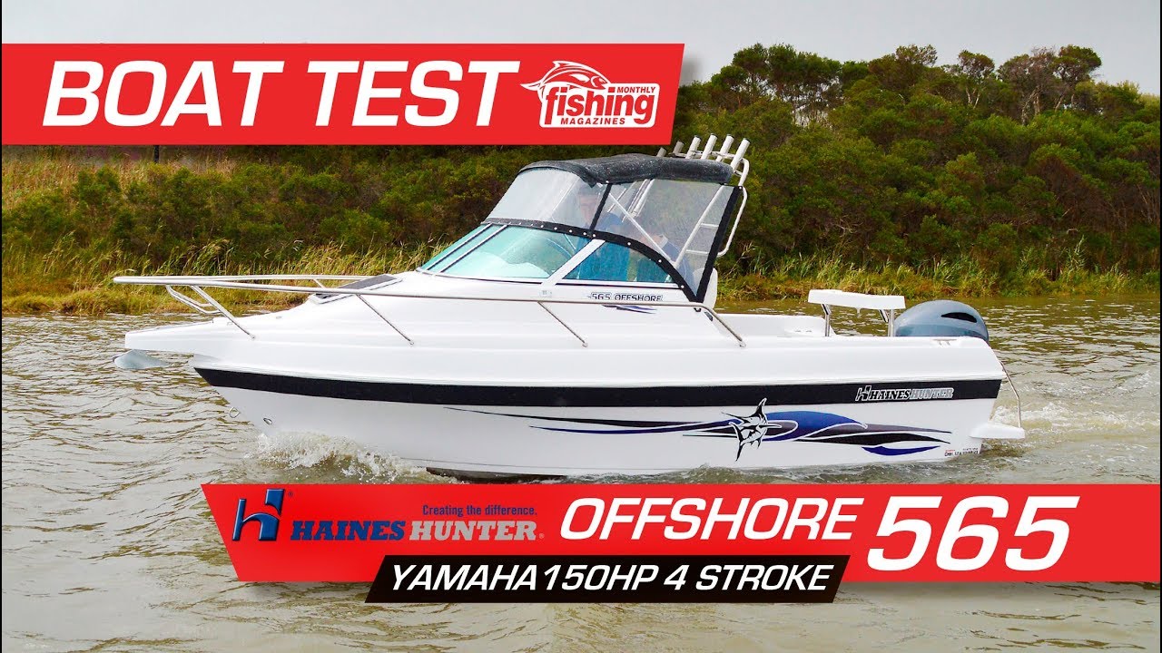 Tested | Haines Hunter 565 Offshore with Yamaha F150 - YouTube