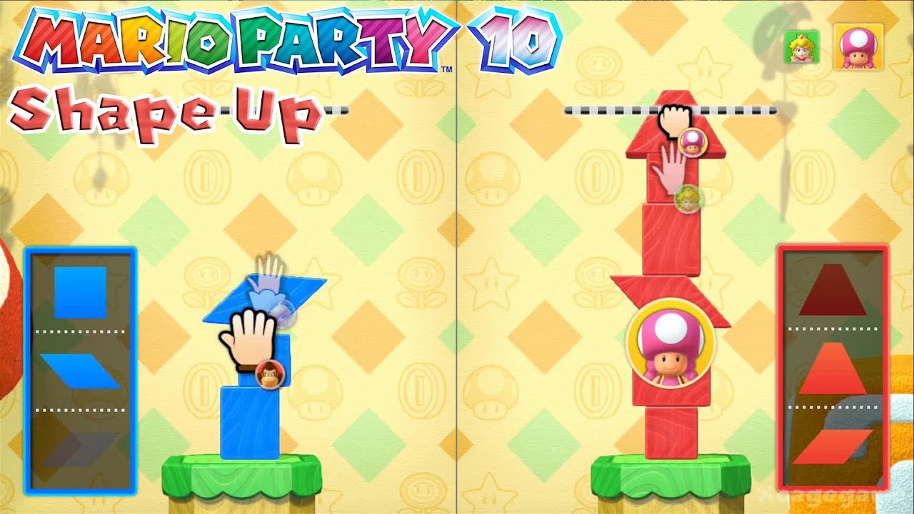 Mario Party 10 - Shape Up Minigame Gameplay [ HD ] - YouTube