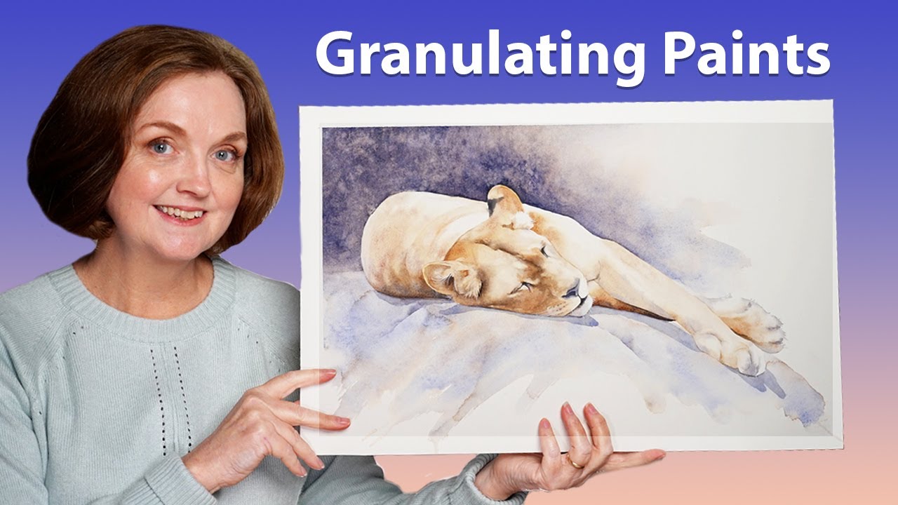 How to use Granulating Paints: Watercolour Tips for Beginners - YouTube